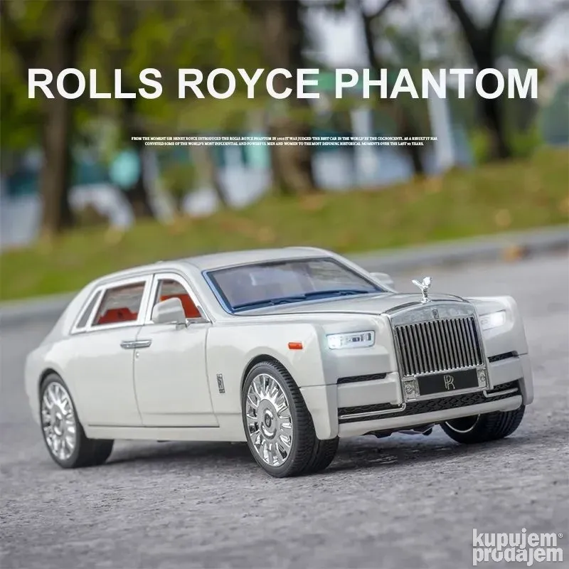 Rolls Royce Phantom 1:20 Beli metalni - Rolls Royce Phantom 1:20 Beli metalni
