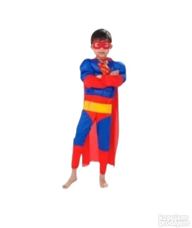 Superman kostim sa mišićima 110-120cm 92829 - Superman kostim sa mišićima 110-120cm 92829