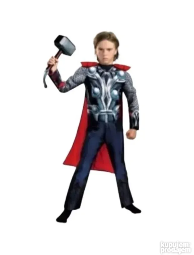 Thor kostim sa mišićima 90-110cm 2223 - Thor kostim sa mišićima 90-110cm 2223