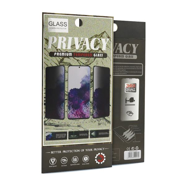 Folija za zaštitu ekrana Glass Privacy 2.5D Full glue za Realme C35, crna