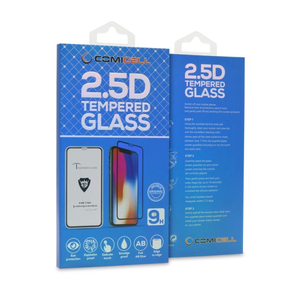 Folija za zaštitu ekrana Glass 2.5D za Motorola Moto G9 Power, crna