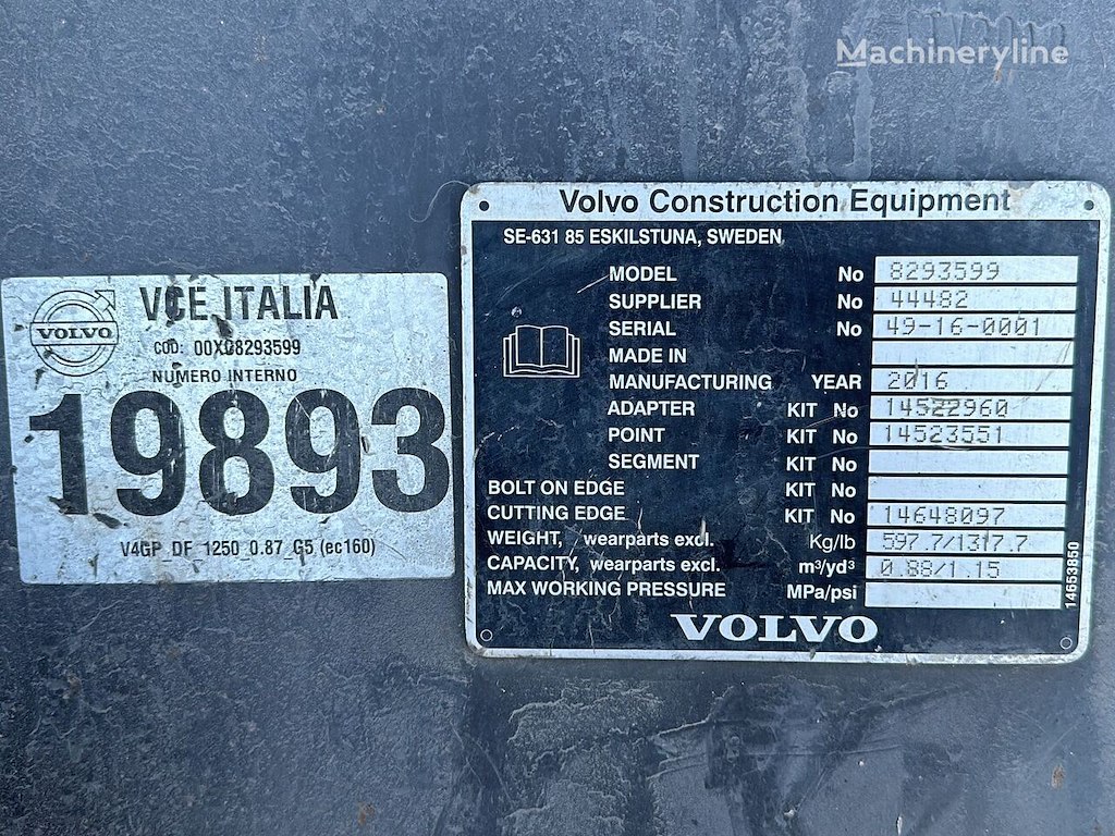Volvo EC160 kašika za bager