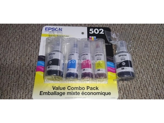 Epson EcoTank boje za štampač, dve crne i 3 u boji, 502(102)