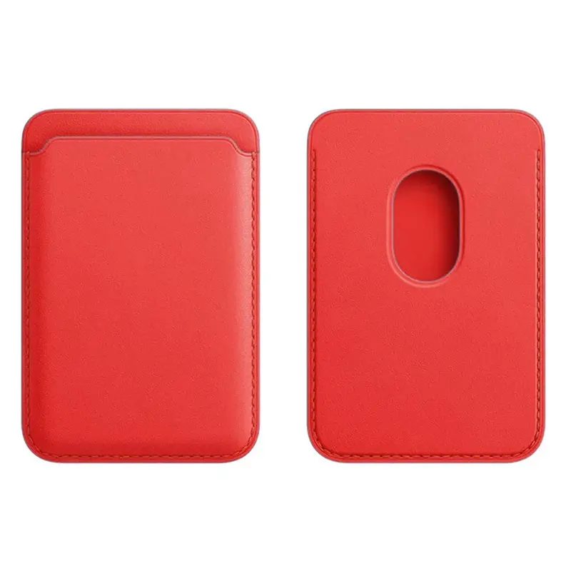 Kožni novcanik za iPhone MagSafe crvena