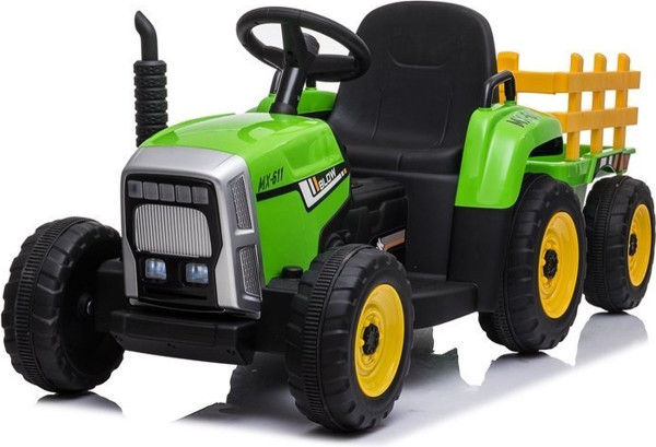 Traktor na akumulator MX 611, sa prikolicom, Green