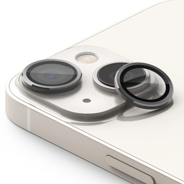Zaštita za kameru Ring za iPhone 15/iPhone 15 Plus, siva