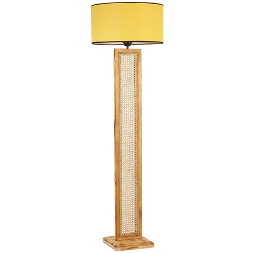 Ribon 8739-3 Rattan Mustard Floor Lamp