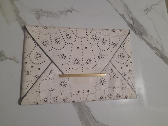 French connection clutch laser bag