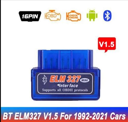 Mini Bluetooth ELM327 V1.5 Auto OBD2 Auto Dijagnos