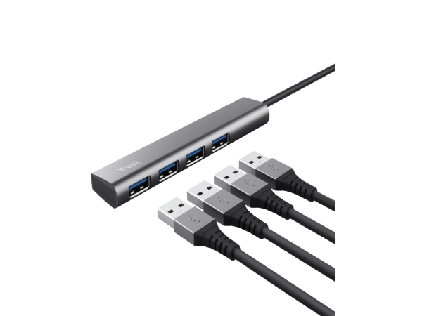 Adapter TRUST HALYX USB HUB-3.24xUSBsiva' ( '24948' )