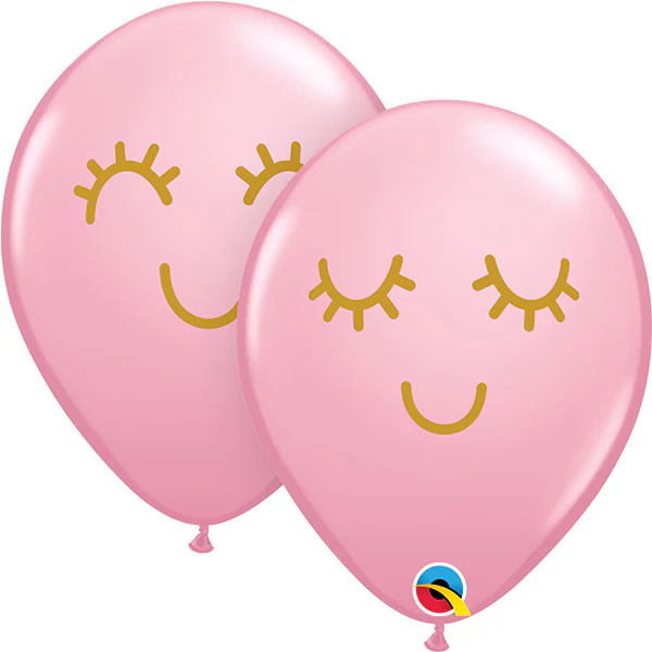 Eyelashes Pink Latex Baloni