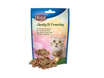 Trixie Meaty &amp; Crunchy Piletina i mačija trava 50g