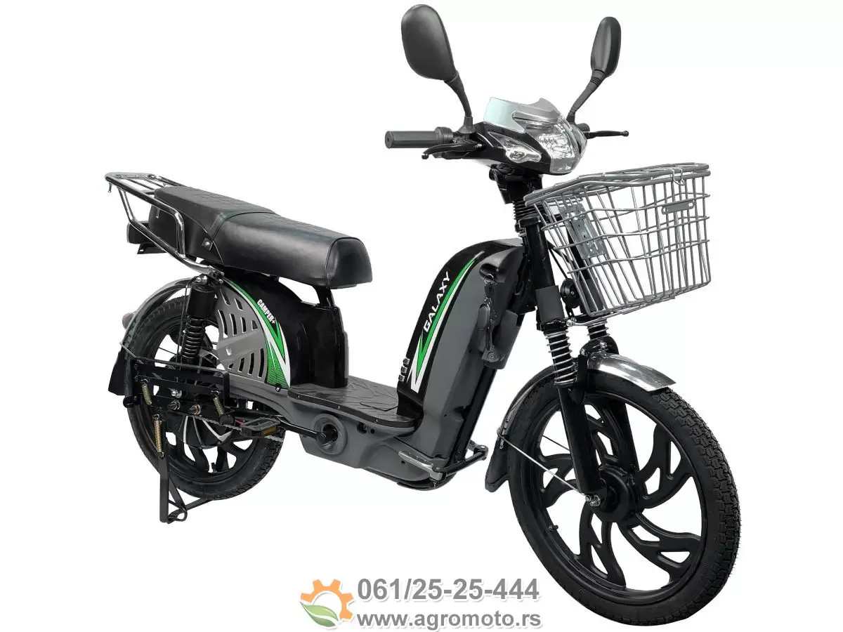 Električni bicikl CAMPER PLUS 250W 60V 12Ah crn