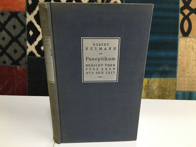 Robert Neumann Panoptikum FIRST EDITION 1930