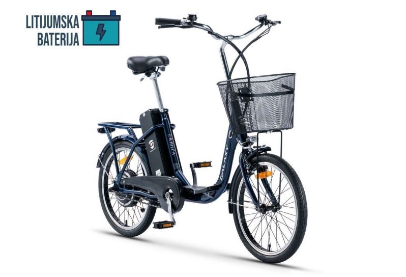 Električni bicikl 20" IBIZA (250W 36V/10.4Ah lithium) plava
