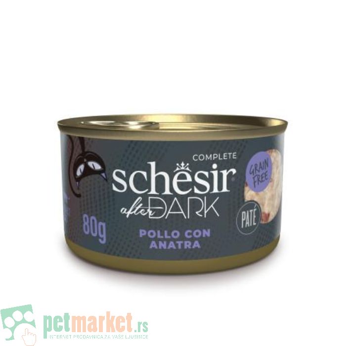 Schesir: Pašteta za mačke After Dark Pate, 80 gr