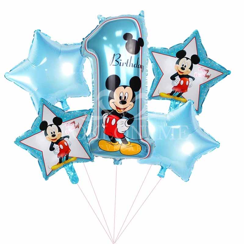 Helium Happy 1 Birthday Miki set- baloni- 40 cm – Sifra 57