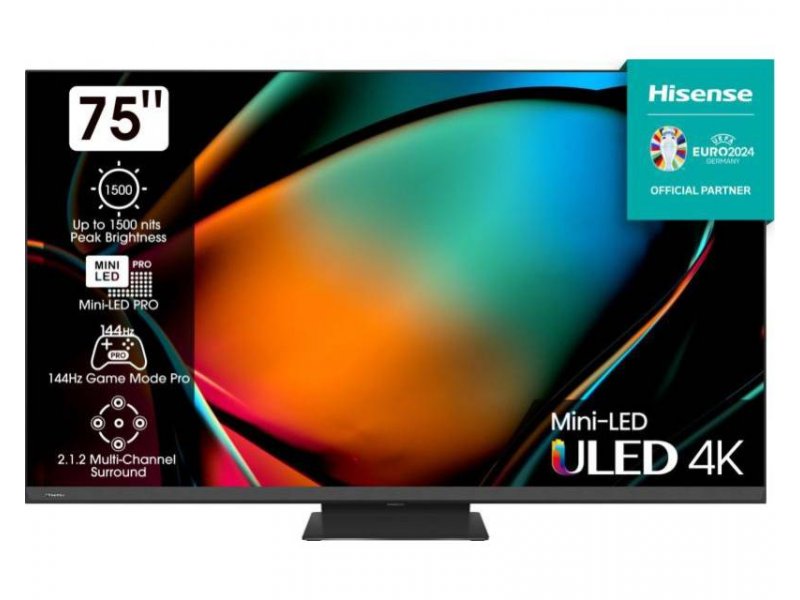HISENSE 75” 75U8KQ MINI-LED ULED 4K UHD SMART TV