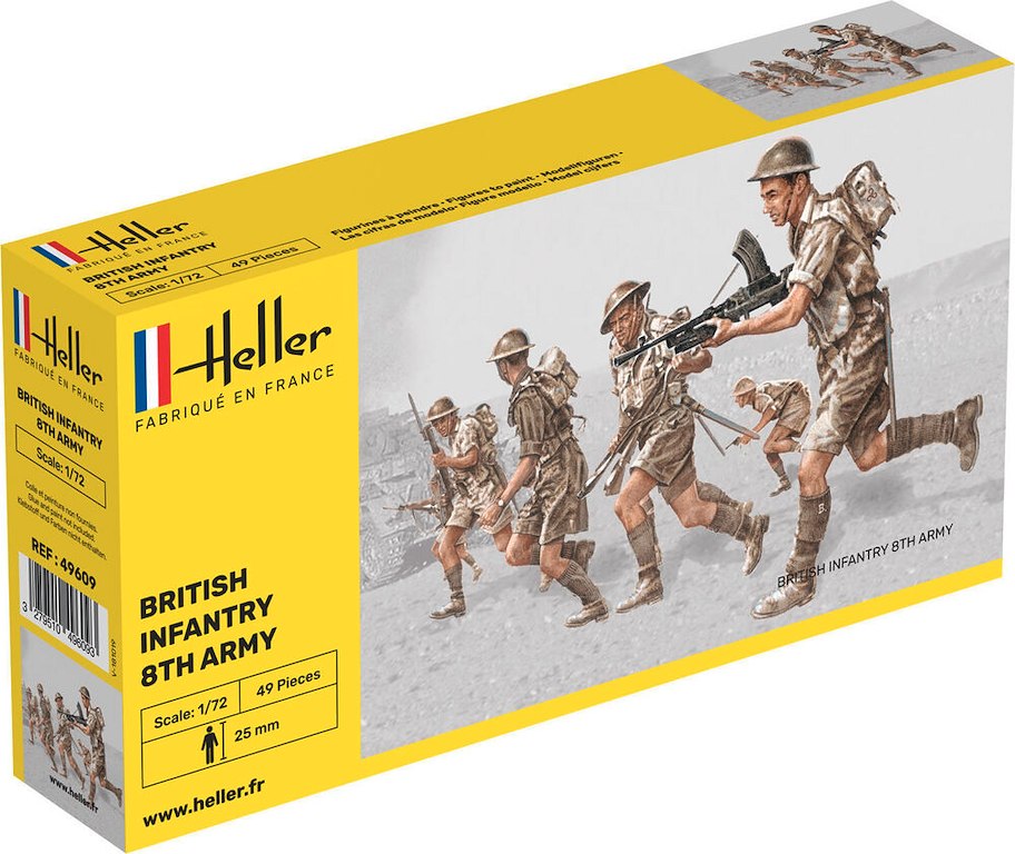 HELLER 1/72 Britische Infanterie 8. Armee