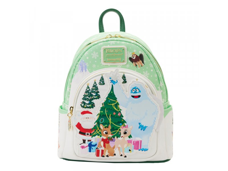LOUNGEFLY RUDOLPH HOLIDAY GROUP MINI BACKPACK