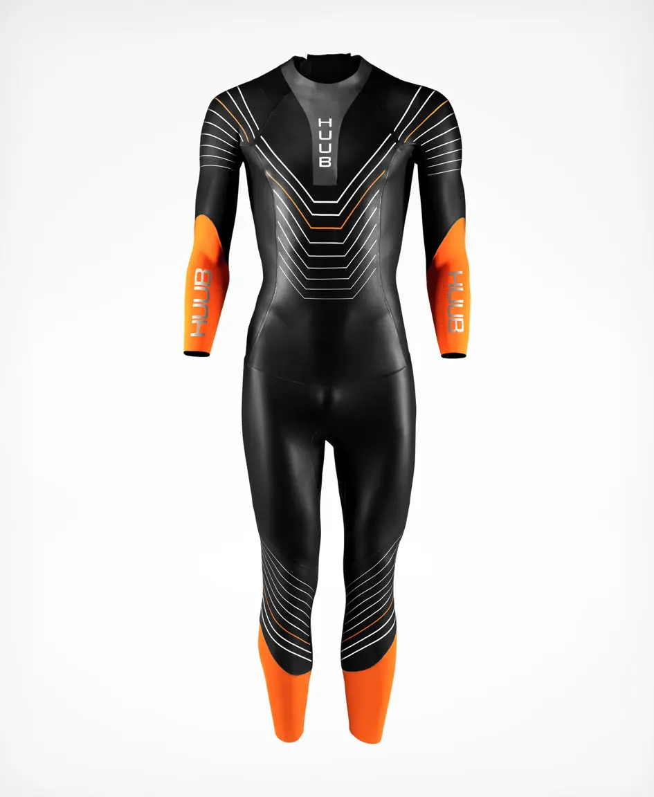 HUUB DESIGN Araya 2.4 Muško odelo za vodene sportove, Crno-narandžasto