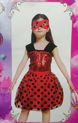 Akc. bubamara kostim ladybug za decu haljina mini