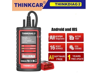 THINKCAR Thinkdiag 2 Bluetooth CAN FD OBD2 Auto Dijagnostika