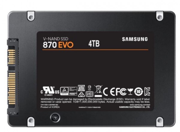 SSD 2.5″ SATA 4TB Samsung 870 EVO 560/530MBs, MZ-77E4T0B/EU