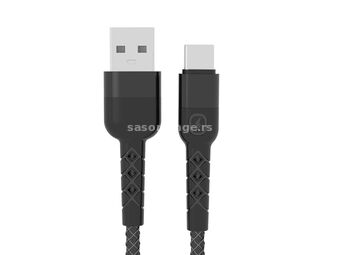 MOXOM USB data kabl MX-CB126 3A Type C 1m/ crna