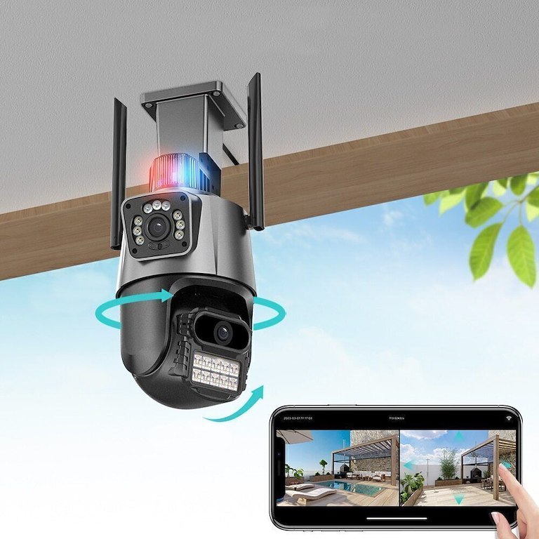 Kamera za video nadzor sa 12 LED dioda i Dual sočivom