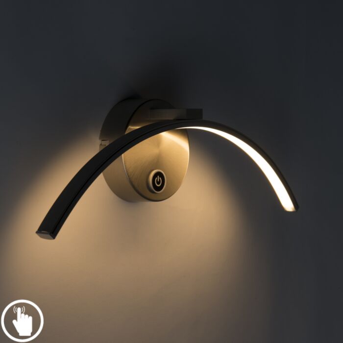 Moderna zidna lampa LED čelik - Arch