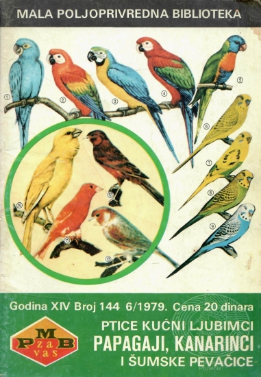 Ptice kućni ljubimci - Papagaji, kanarinci i šumske pevačice