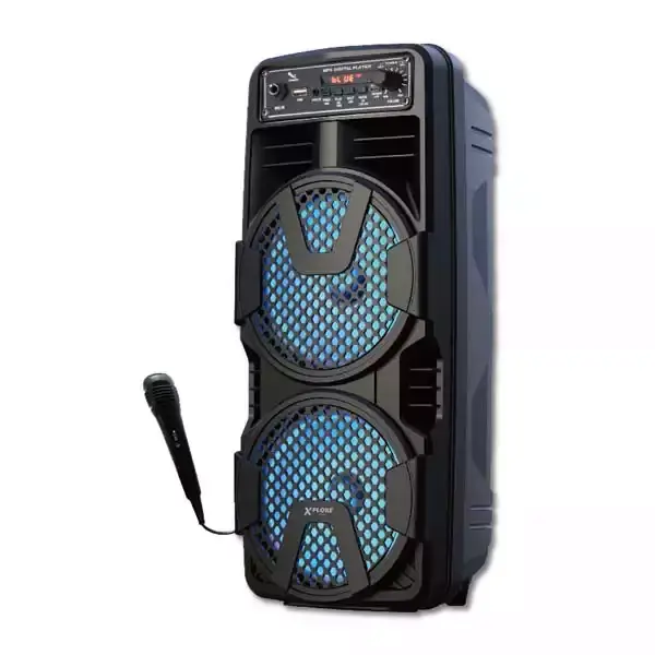 XPLORE Bluetooth zvučnik sa karaoke funkcijom XP8804 Buster FM/mp3/wma/USB/BT/AUX/2xMIC crni