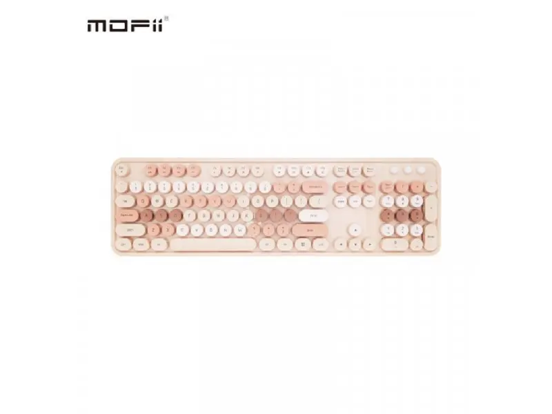 MOFII Bežični sweet retro set tastatura i miš, Milk tea