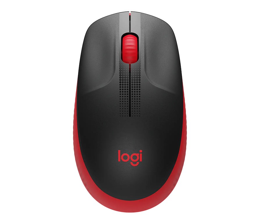 Logitech M190 Bežični miš, Optički, 1000 DPI, Crni