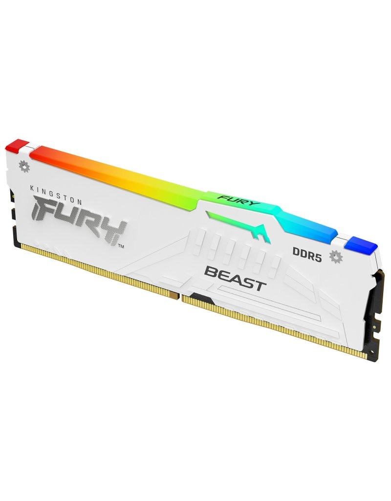 KINGSTON DIMM DDR5 32GB (2x16GB kit) 6000MT/s KF560C40BWAK2-32 Fury Beast White RGB XMP