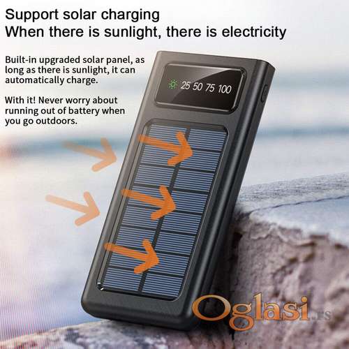 Power bank solarni sa 4 konektora