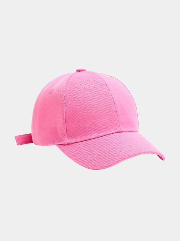 Jednobojna bejzbol kapa Roze fluorescentna