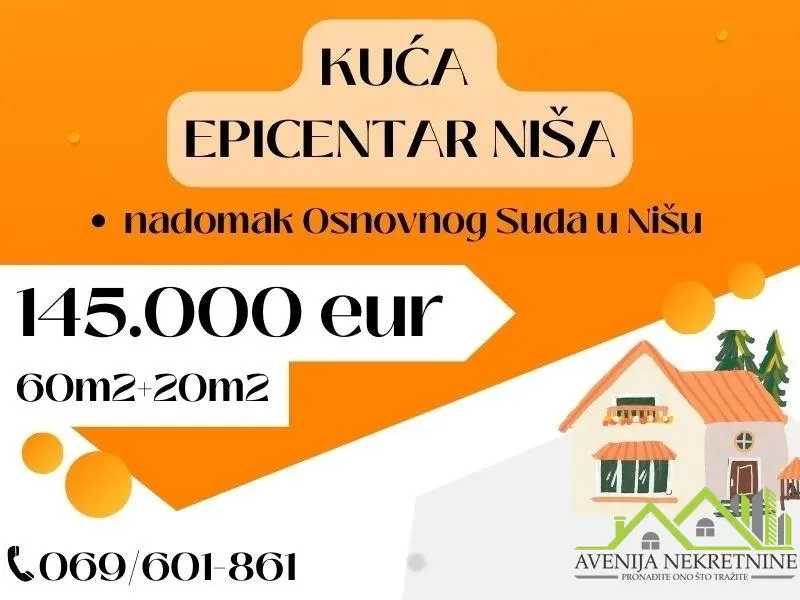 Top Ponuda, Kuća Centar Niša, 145000eur