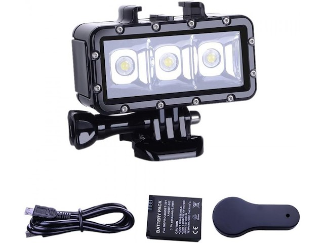Suptig Vodootporno LED Video svetlo-reflektor za GoPro