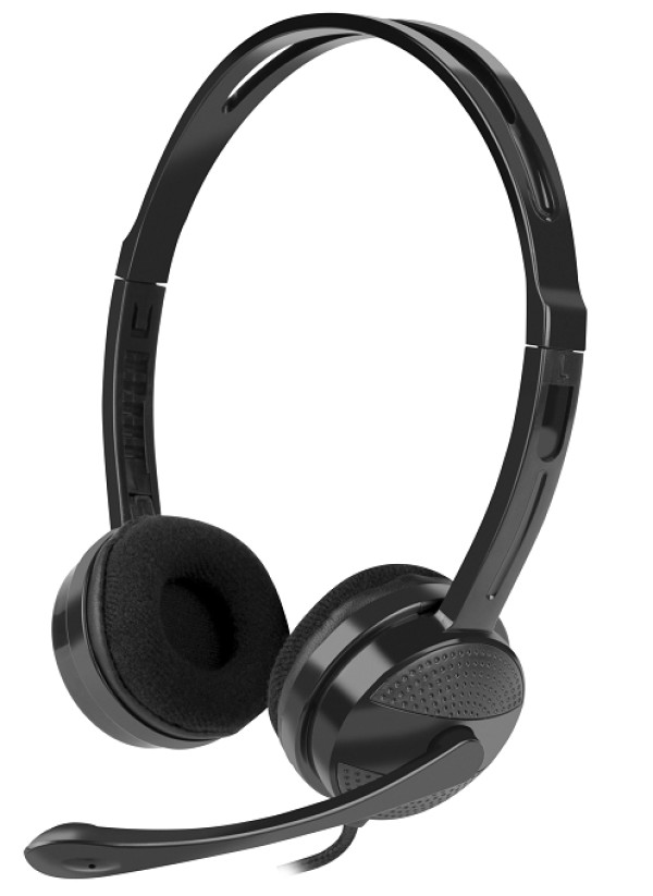 CANARY GO, Stereo Headset with Volume Control, 3.5mm Stereo, Black ( NSL-1665 )