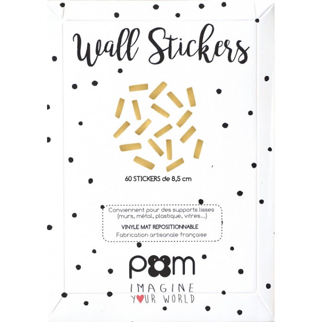 Pom - Stikeri za zid zlatne crtice