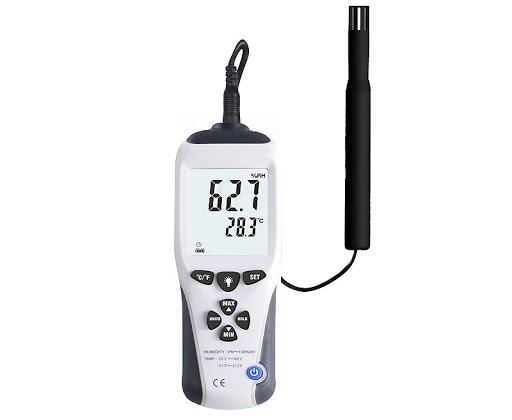 Merač vlažnosti i temperature vlažnog termometra FLUS ET-951 W