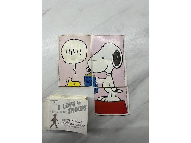 Snoopy-set od 166 različite slicice