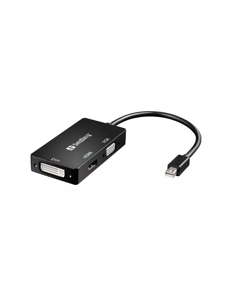 Adapter Sandberg Mini DisplayPort - HDMI/DVI/VGA 509-12