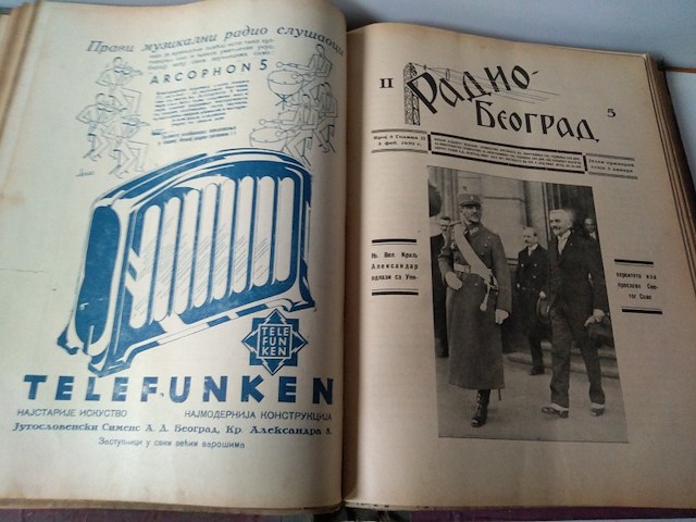Radio Beograd 1930. Ilustrovani nedeljni časopis 1-20