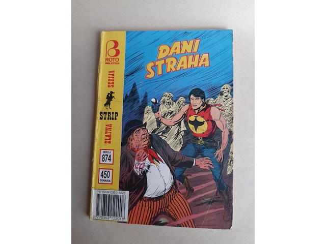 ZS 874 Zagor - Dani straha /odličan/