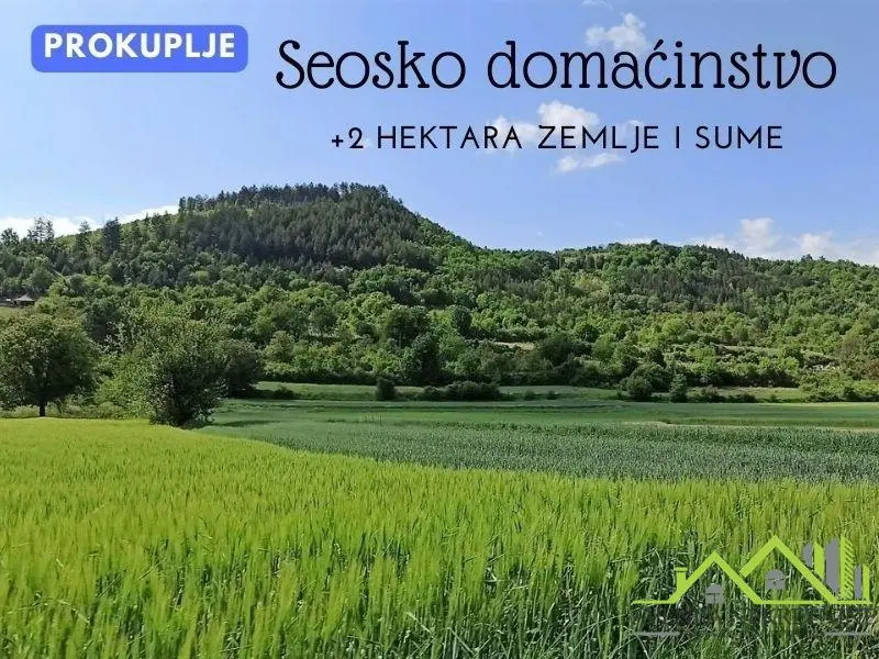 SEOSKO DOMAĆINSTVO - Okolina Prokuplja - 2 hektara plac