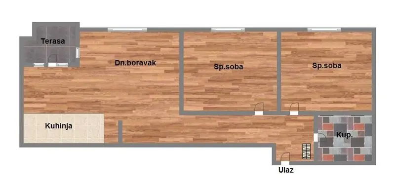 Trosoban stan u izgradnji, 55m2, Grbavica