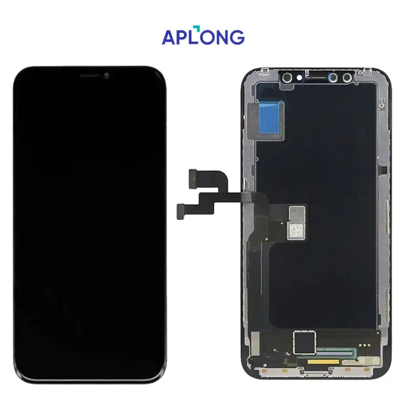 APLONG FOG LCD za iPhone X + Touch screen, Crni